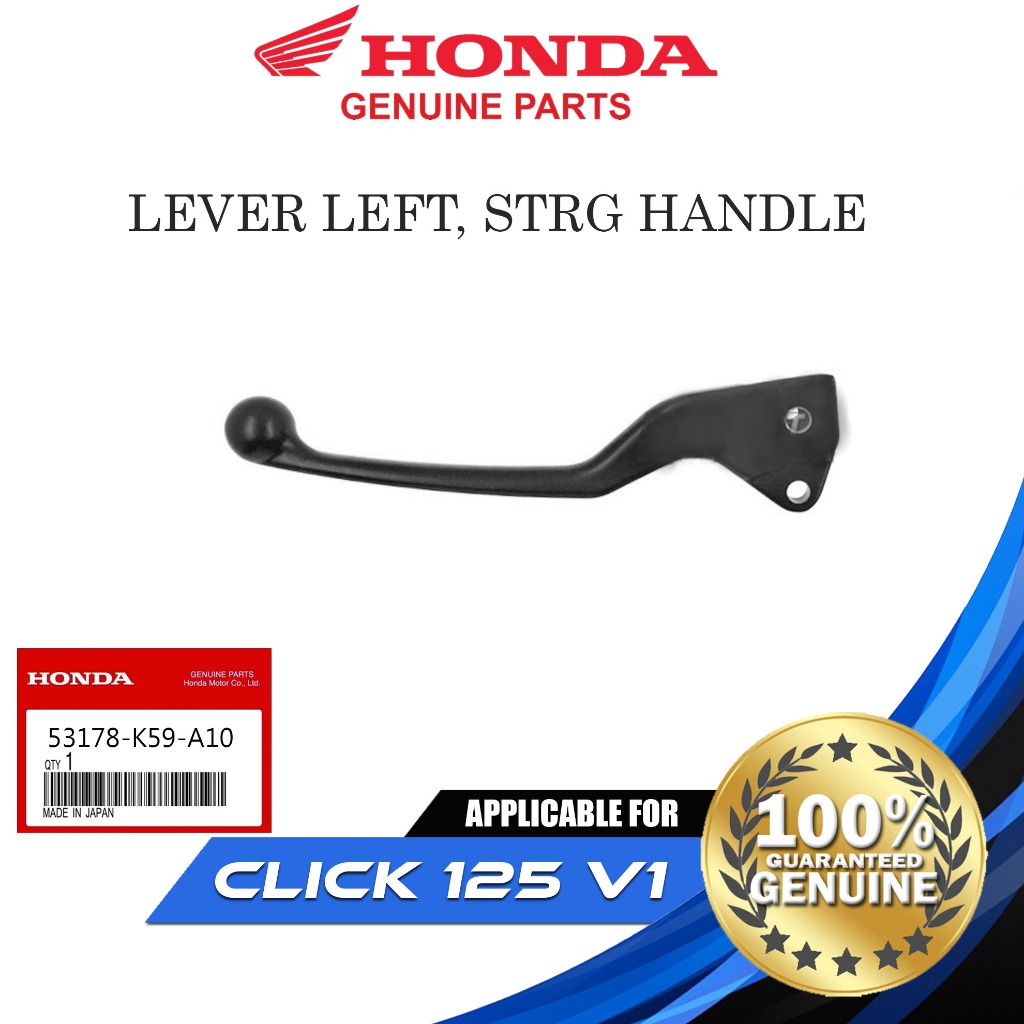 HONDA GENUINE BRAKE LEVER/STEERING HANDLE LEFT FOR CLICK 125 V1/CLICK ...