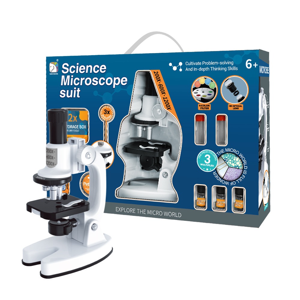 microscope set toy: 1200X scientific instrument, darling of early ...