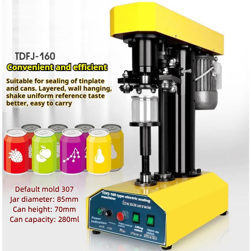 Double motor electric can sealing machine, stainless steel aluminum can ...