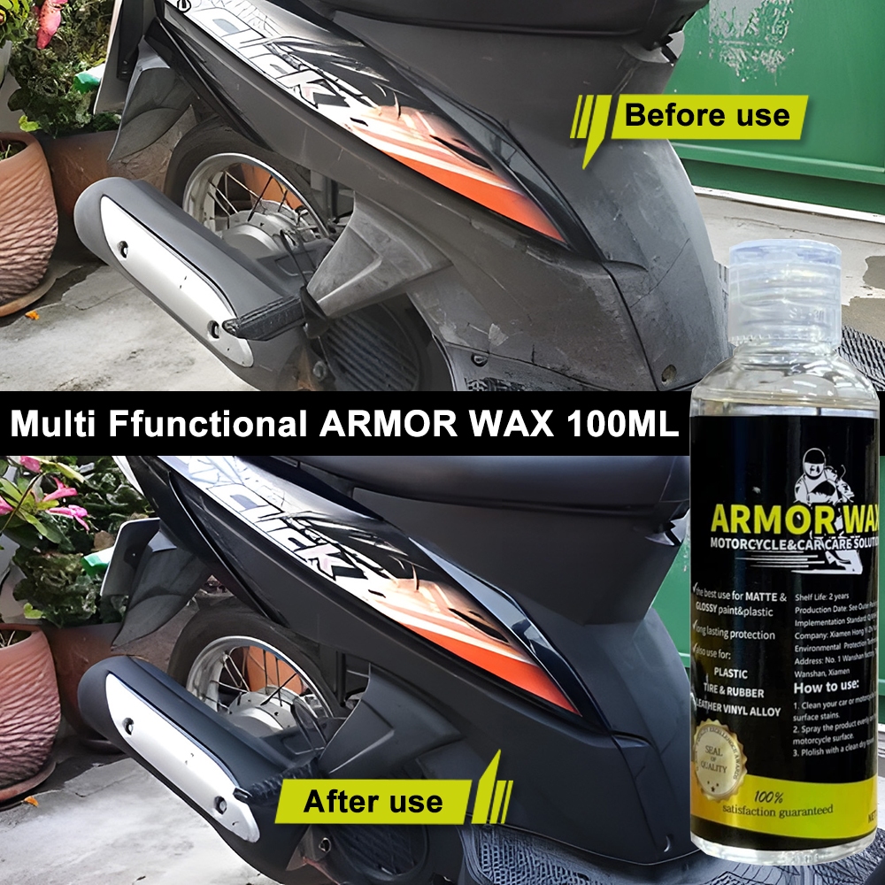 Armor Wax 100ML For Car and motorcycle Wax Polishing Spray Waterless ...