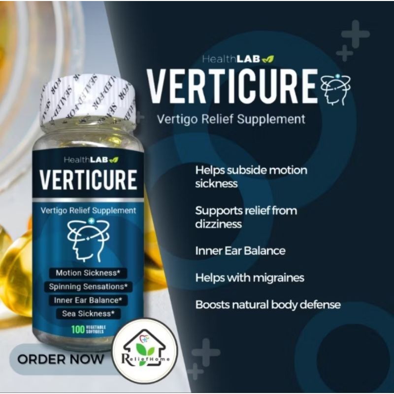 VERTICURE| VERTIGO RELIEF| 100 SOFTGELS | Shopee Philippines