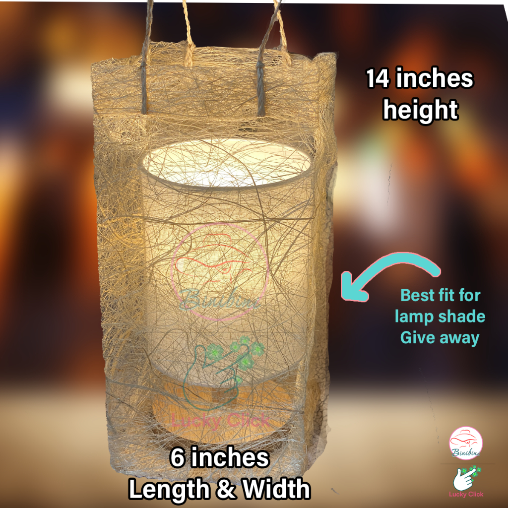 ABACA POUCH GIFT BAG FOR Wine 6*6*14 INCHES BUNDLE OF 10 pcs Sinimay ...