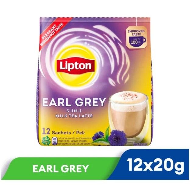 Lipton Milk Tea 3in1 Earl Grey 12s x 20g | Shopee Philippines