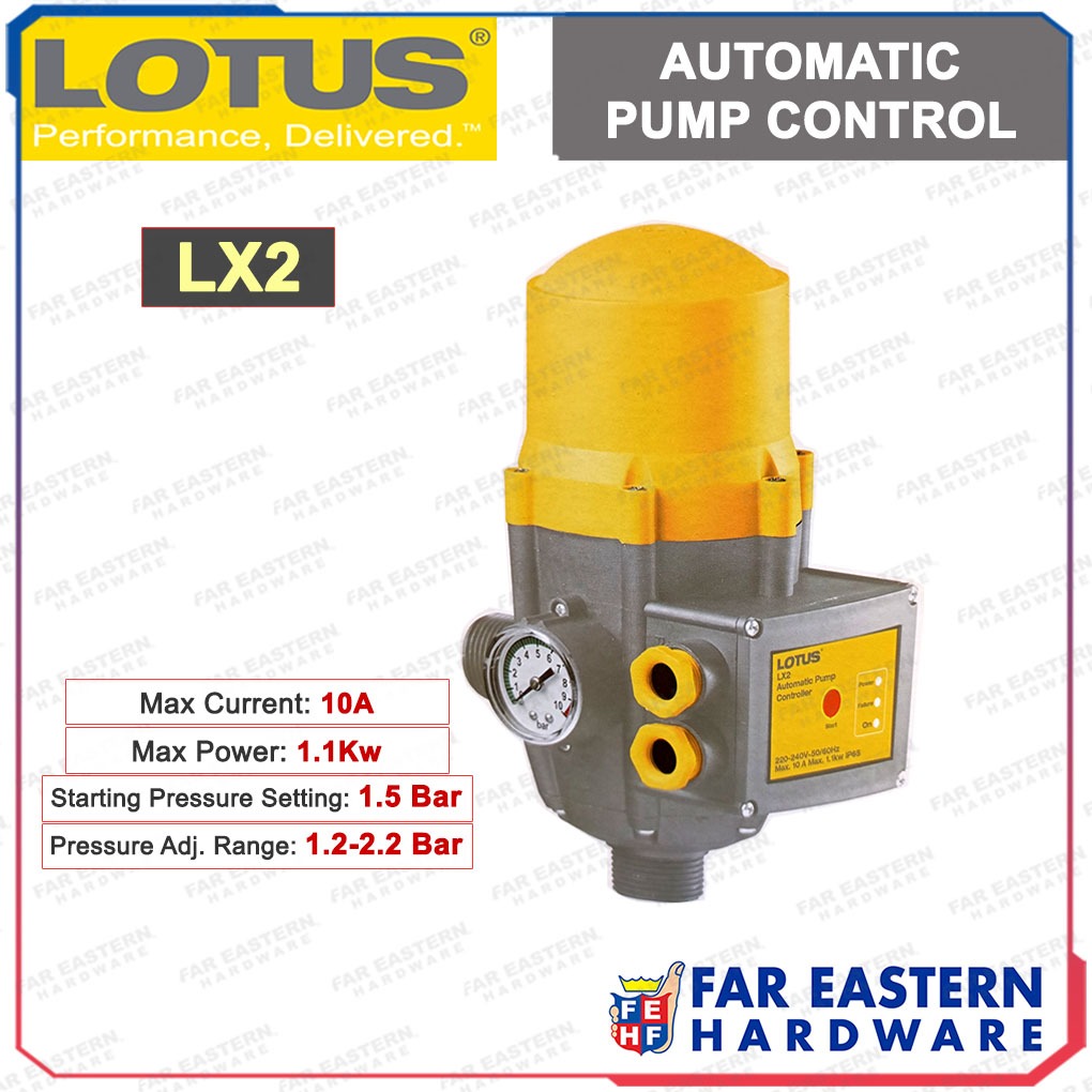 LOTUS Automatic Water Pump Control LX2 LTVAR | Shopee Philippines