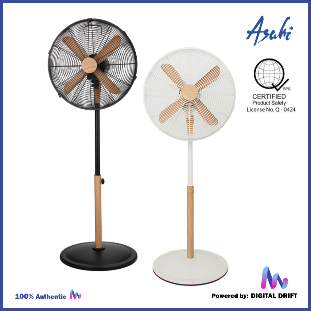 Asahi XF-6077 Wooden Series Stand Fan 16in | Shopee Philippines