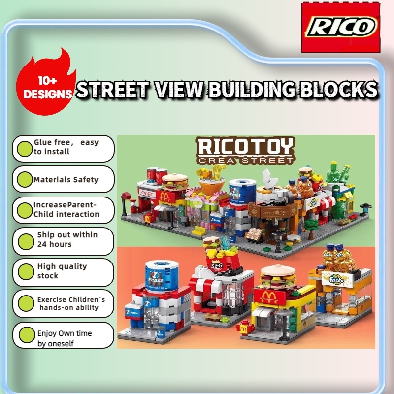 Rico Toy Building Block Toys, Super Cute 3D Animal Cartoon Children's ...