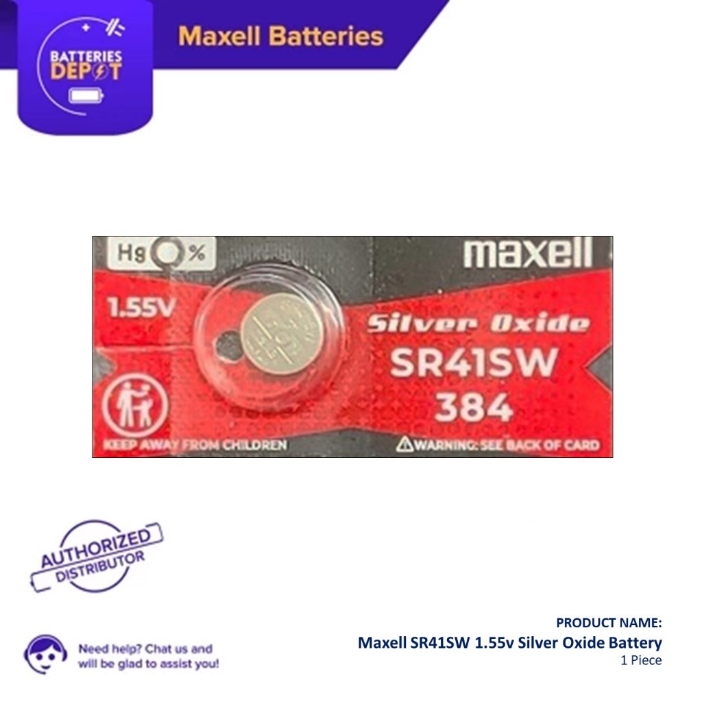 Maxell SR41SW Silver Oxide Battery (sold by piece) | Shopee Philippines