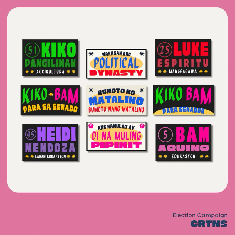 Kiko Bam Election Campaign Stickers | Vinyl Waterproof Matte Sticker ...