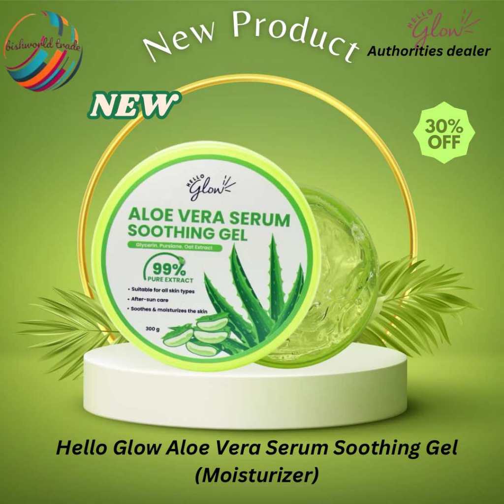 HELLO GLOW ALOE VERA SERUM SOOTHING GEL 300ML | Shopee Philippines