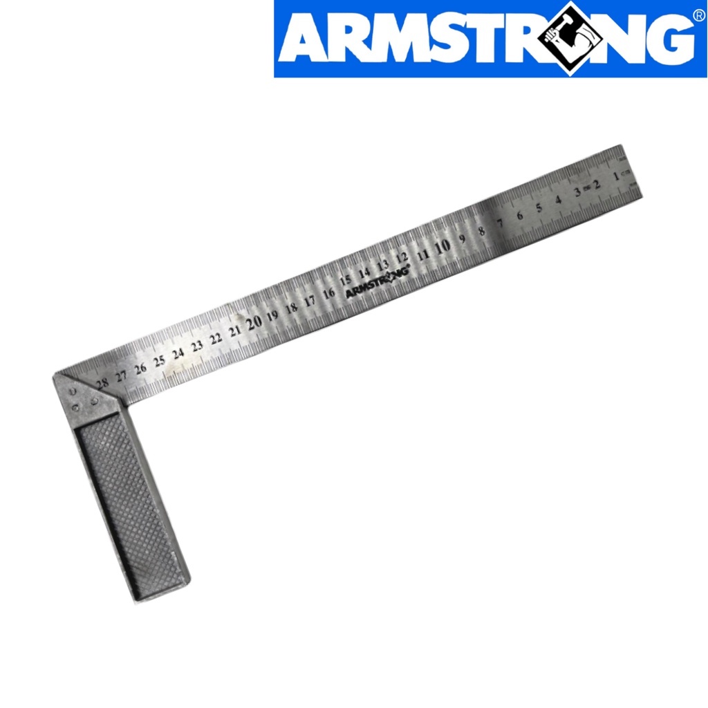ARMSTRONG Carpentry Angle Tri Square Ruler Measure Tool 12" 30CM ...