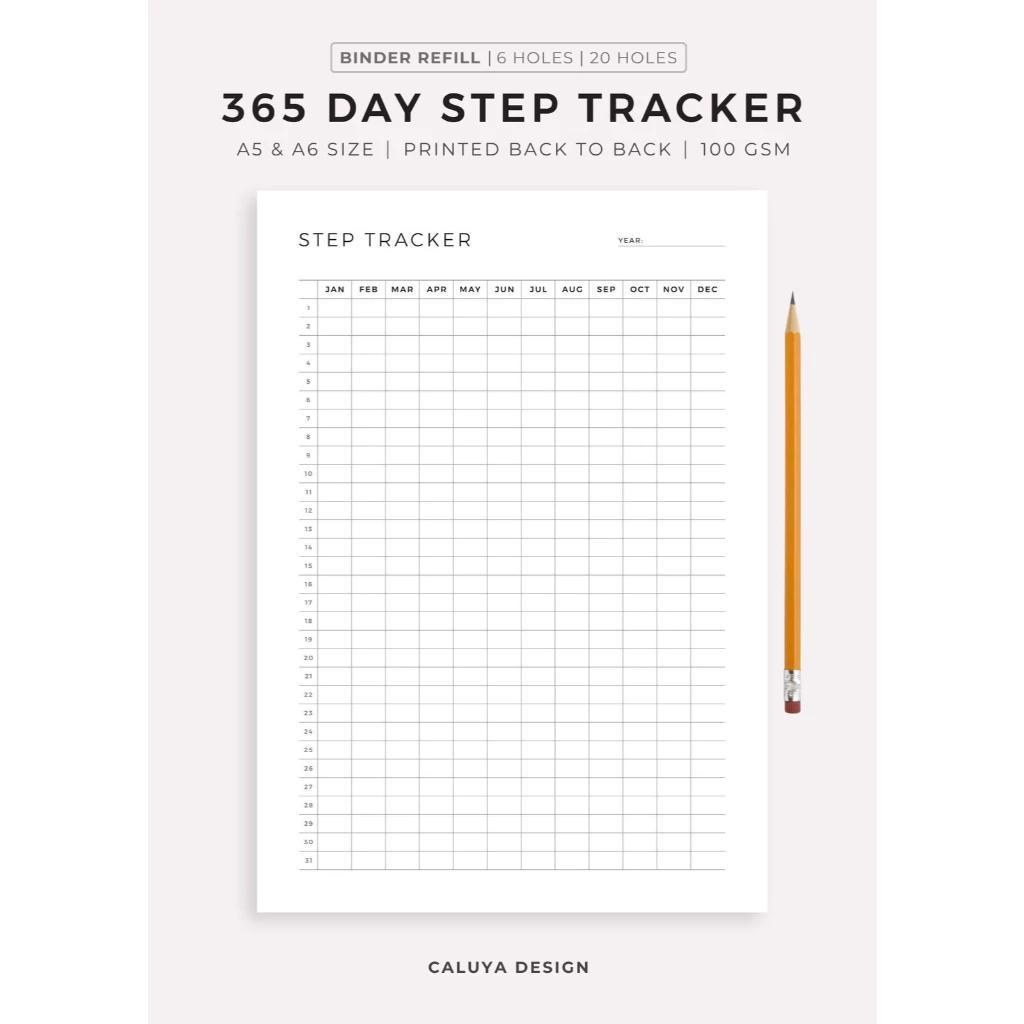 A5 A6 365 Day Step Planner Binder Refill | A5 Binder Notebook Refill ...