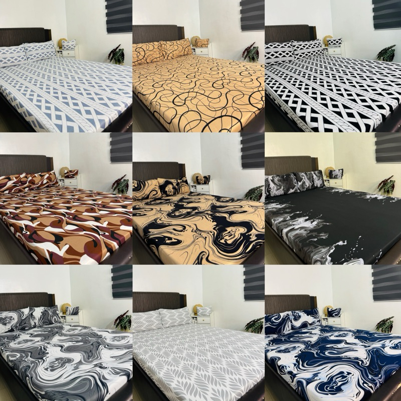 14 NEW DESIGNS! NO LUKOT NO GUSOT 3in1 (bedsheet with 2pillowcase) plus ...