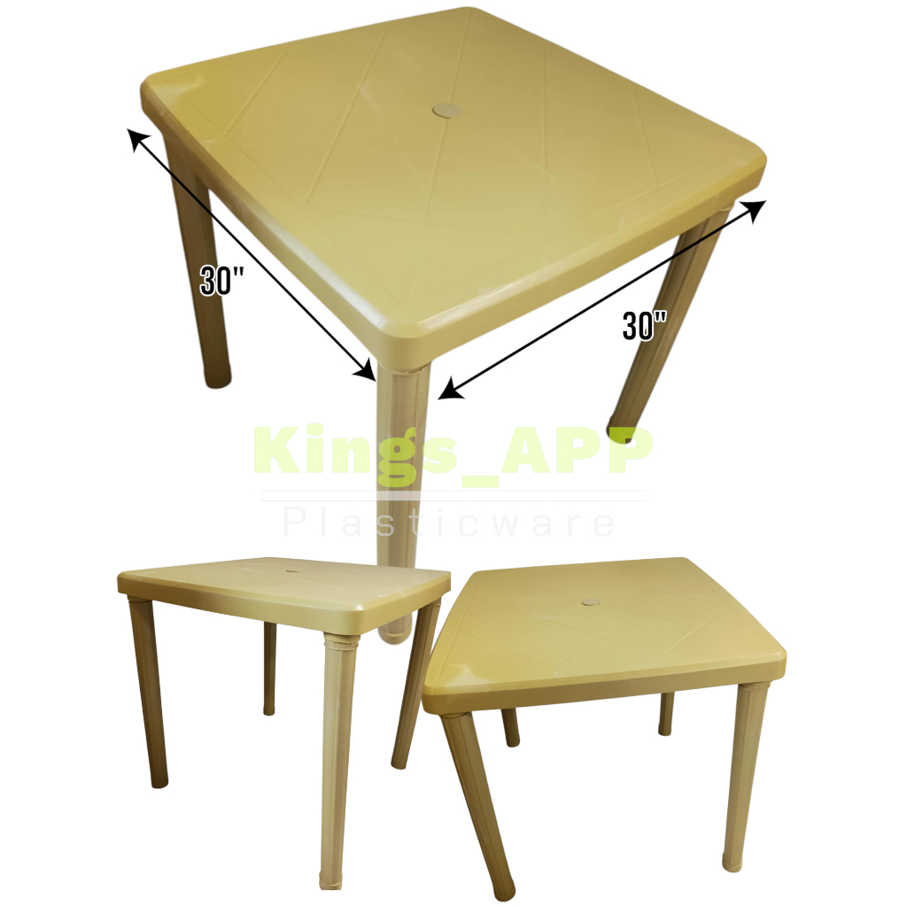 SQUARE 30x30 Table Bunny Plastic Monobloc Table Stock #PPP-8830 ...