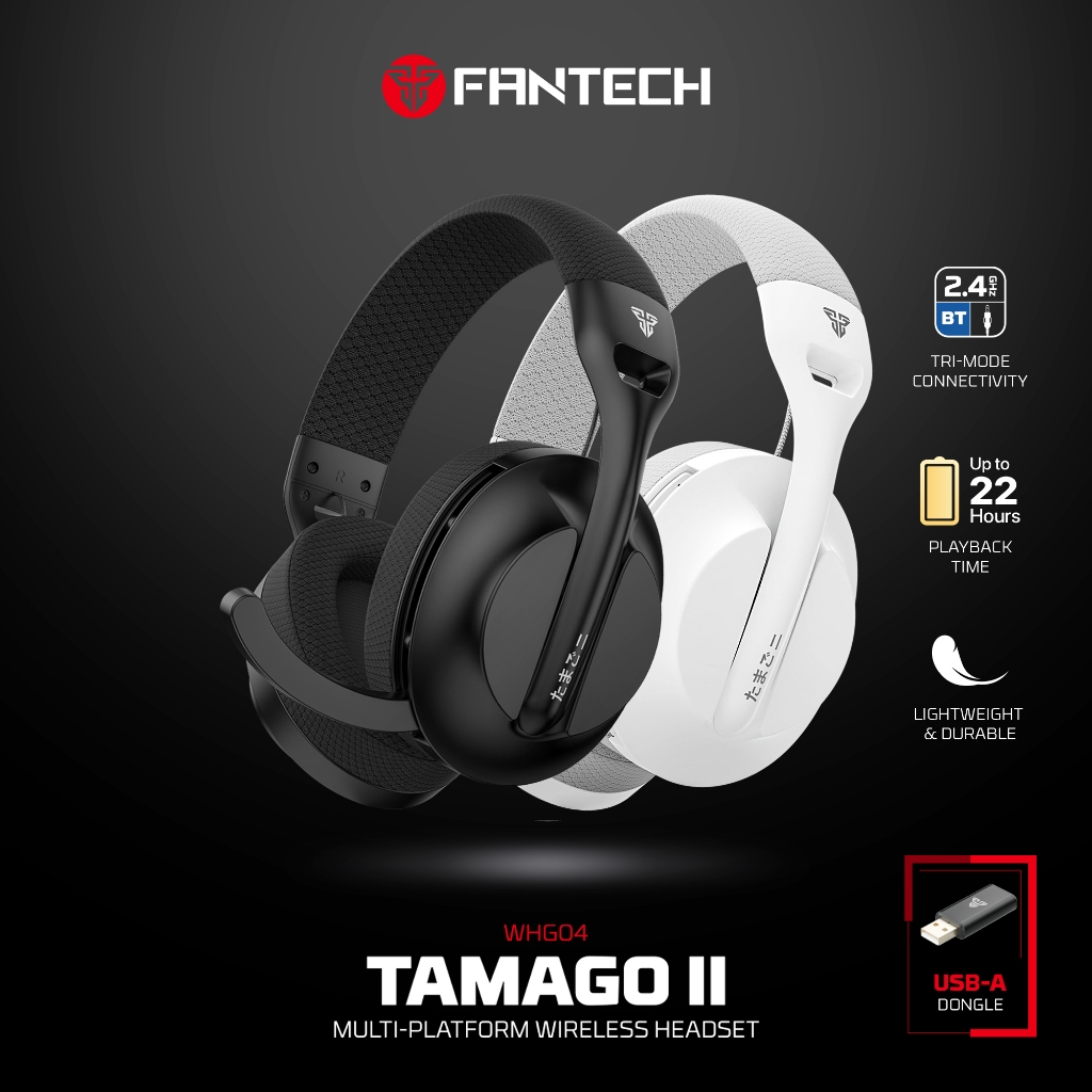 Fantech Tamago II WHG04 Multi-Platform Wireless Headset Tri mode ...
