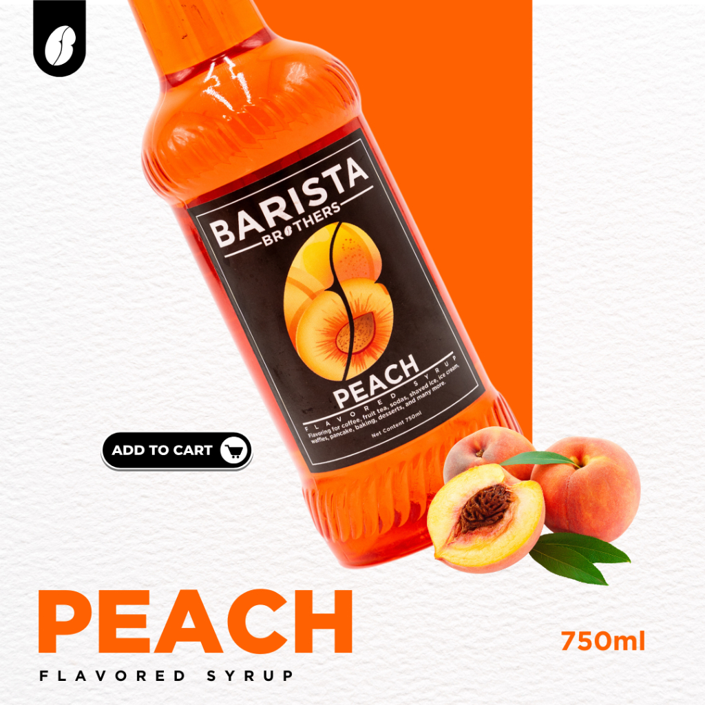 Barista Brothers Peach Syrup Flavor for Shakes, Fruit Tea, Juices, Ice ...
