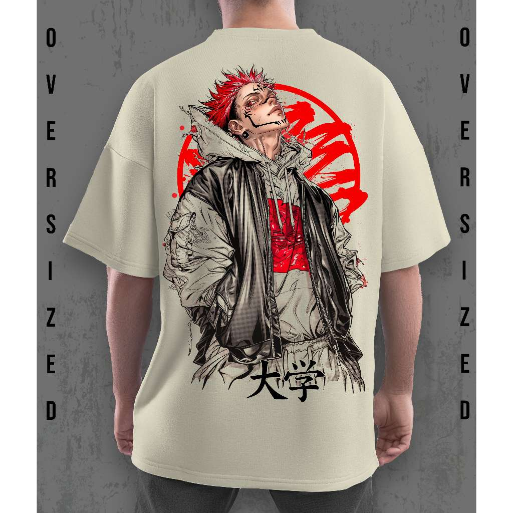 Sukuna's Oversized Fit - 100% Cotton Vortex Wear PH | Shopee Philippines