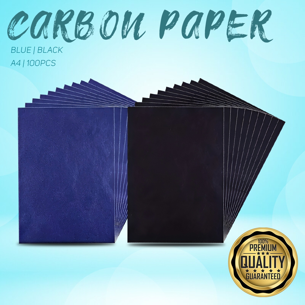 A4 Size Carbon Paper 100sheets Tracing Paper Black & Blue | Shopee ...