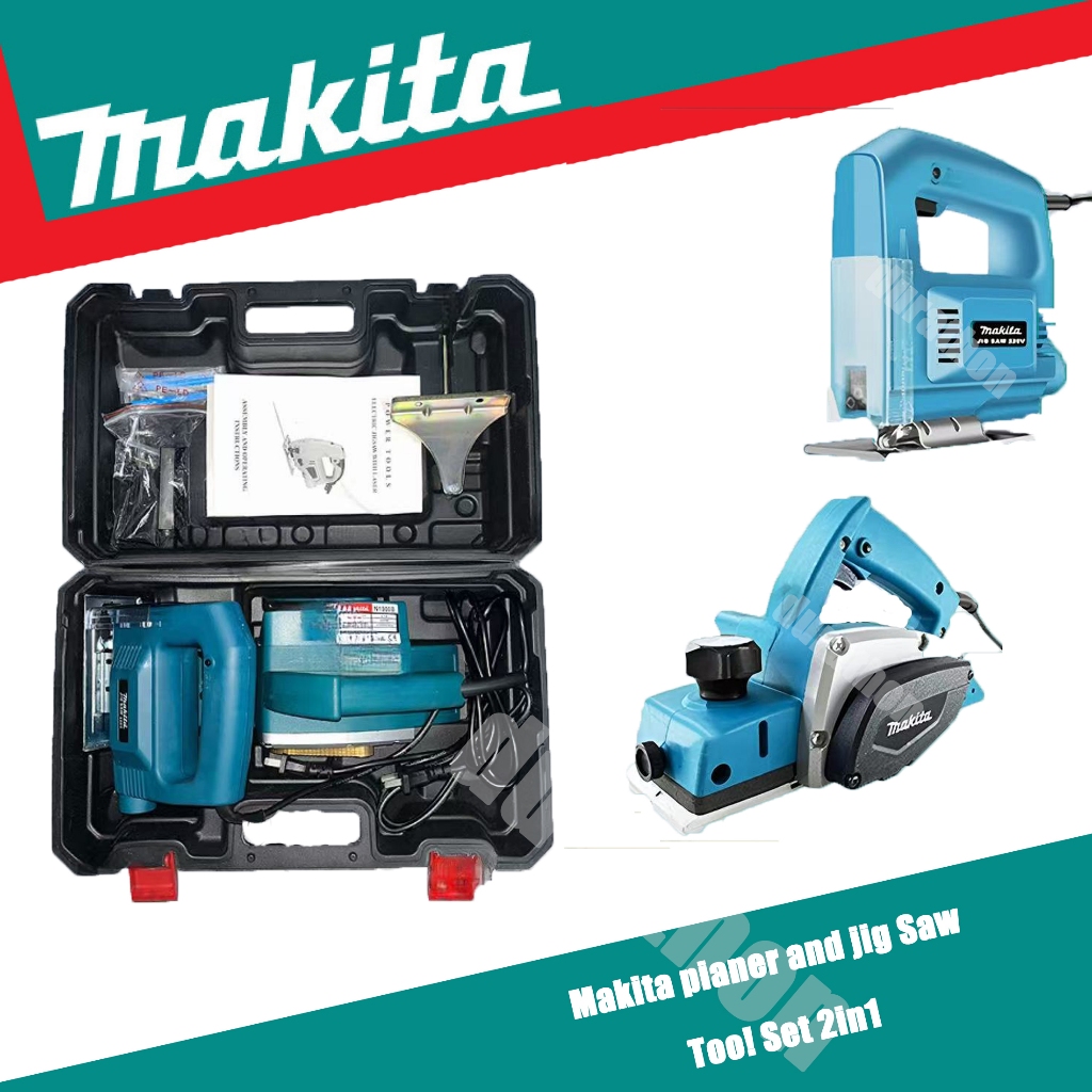 Makita planer and Jig Saw Tool Set 2in1 with tool boxes with blade ...