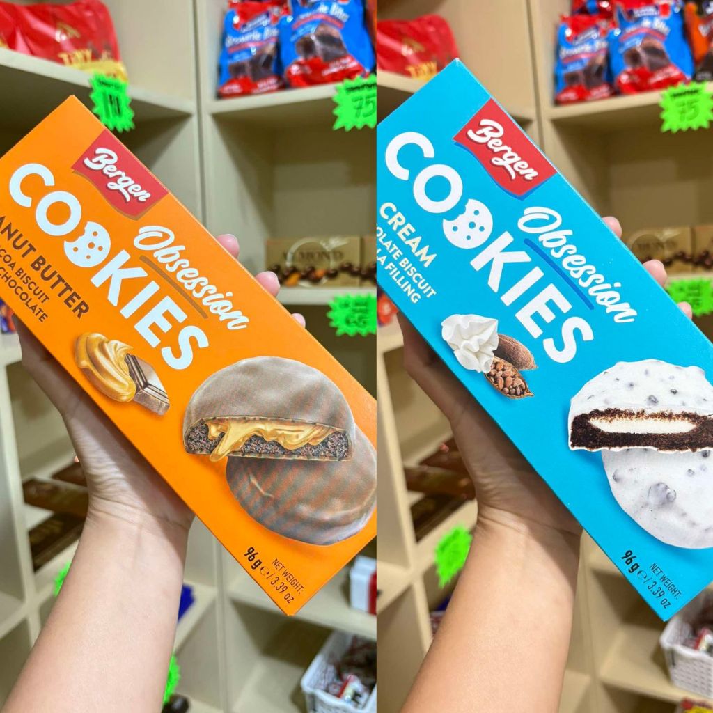 Bergen Obsession Cookies, Cream Vanilla & Peanut Butter 96grams ...
