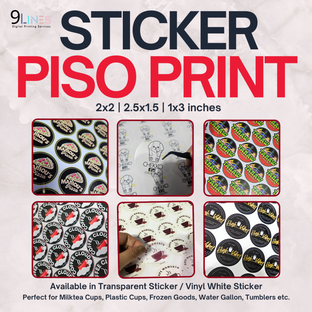 PISO PRINT LABEL STICKERS - Product label/Sticker label Waterproof ...
