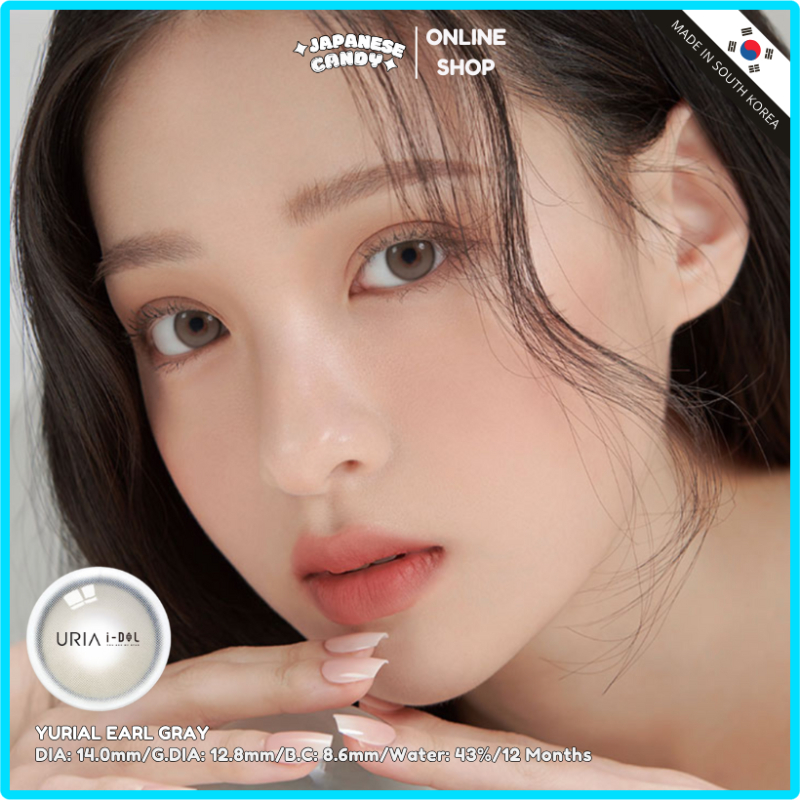 Uria i-DOL 1 Year Yurial Earl Gray Contact Lens + Free Lens Case | Graded & No Grade | Made in ...