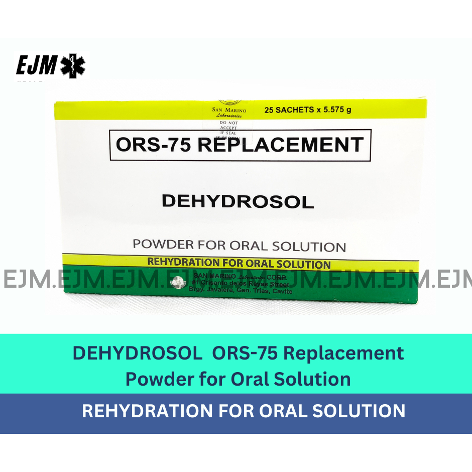 DEHYDROSOL ORS-75 Replacement - 25 sachets (1 box) | Shopee Philippines