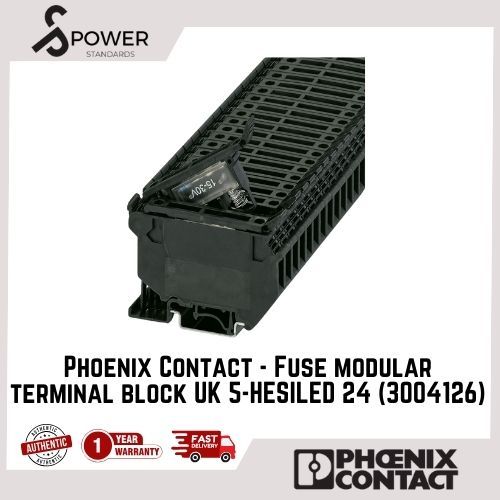 Phoenix Contact Fuse modular terminal block - UK 5-HESILED 24 (3004126 ...