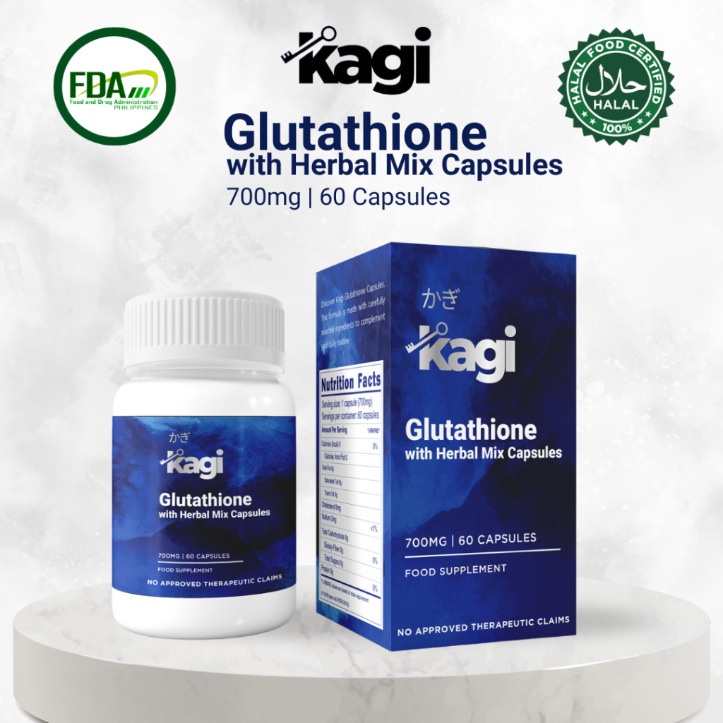 Kagi Glutathione with Herbal Mix Capsule 700mg/ 60 Capsules / With oral ...
