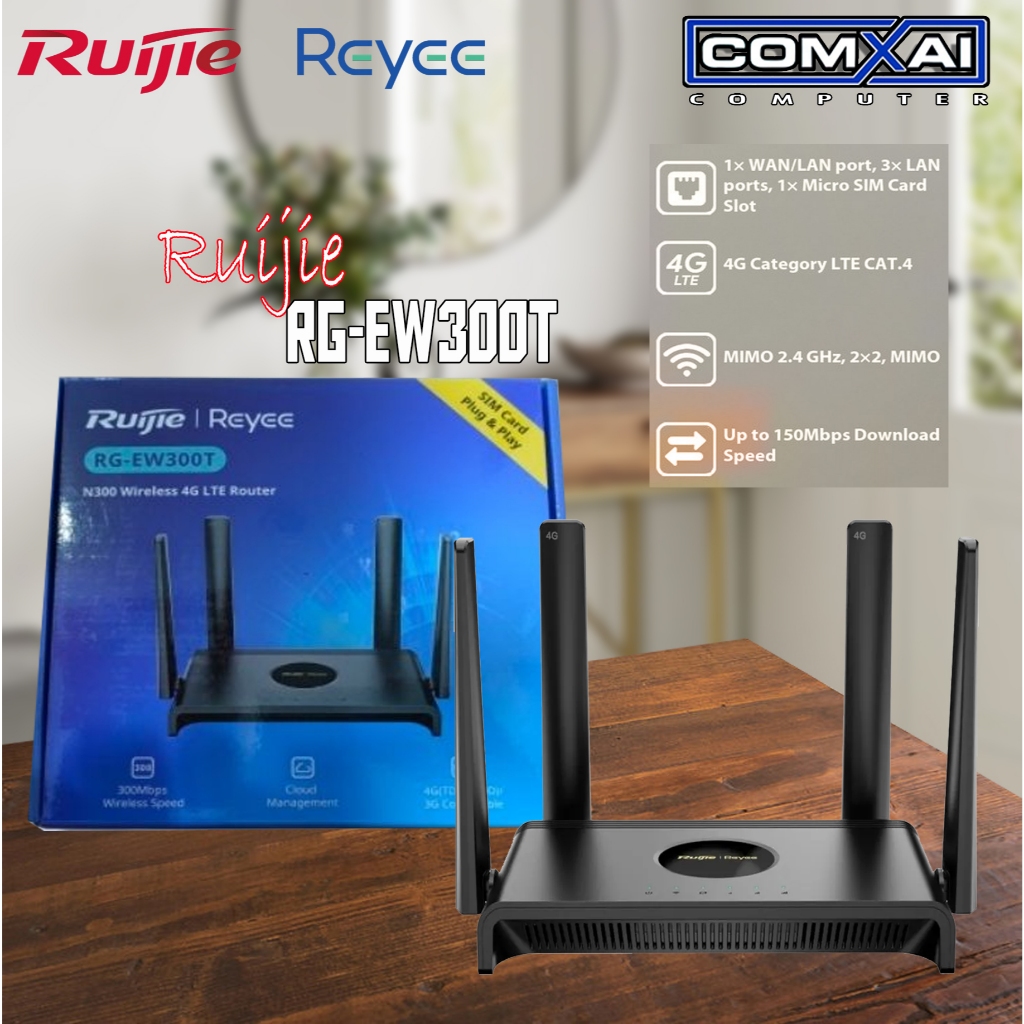 RUIJIE RG-EW300T N300 Wireless 4G LTE Router | Shopee Philippines