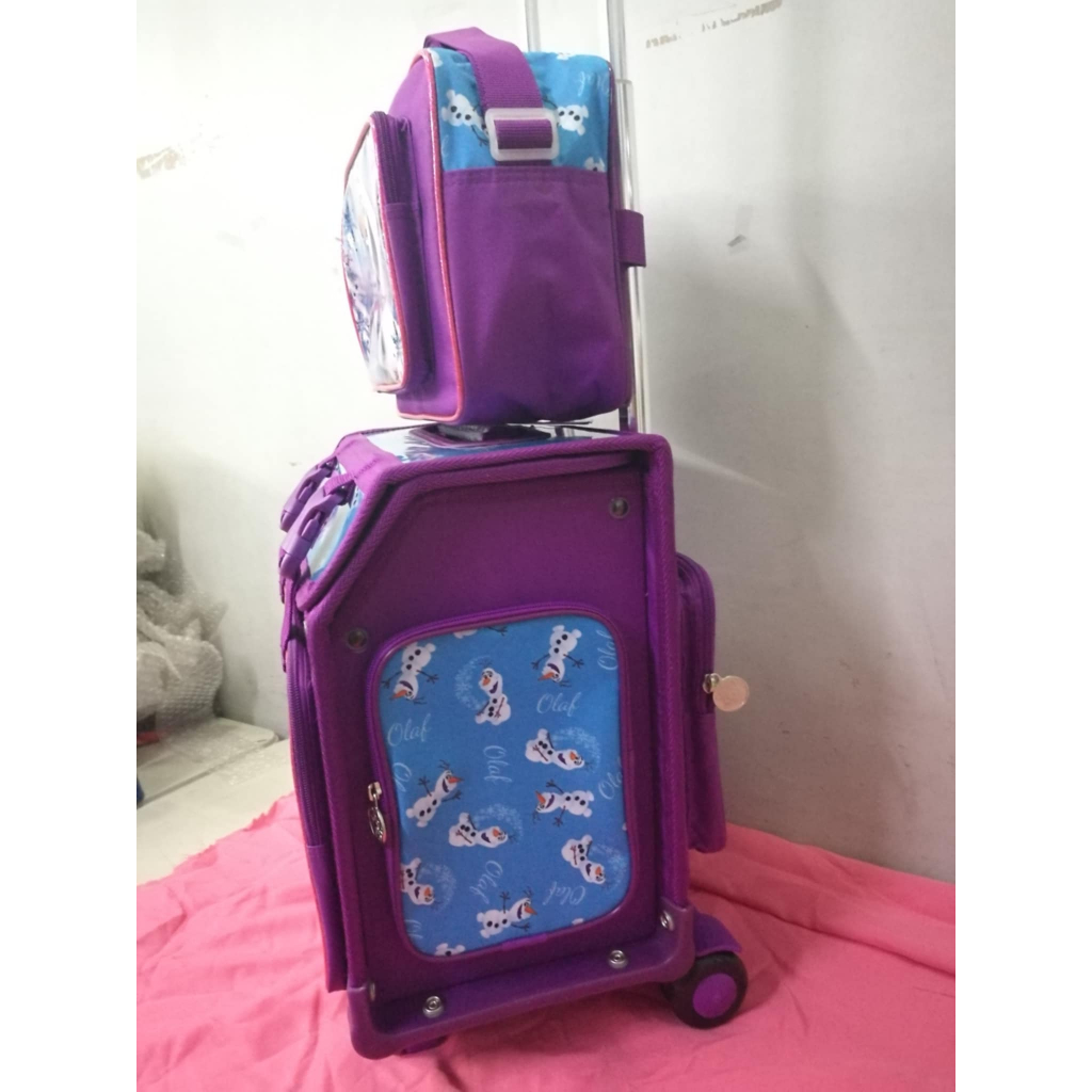 MALL PULL OUT - Disney Frozen Elsa and Anna School Box Type Trolley Set ...
