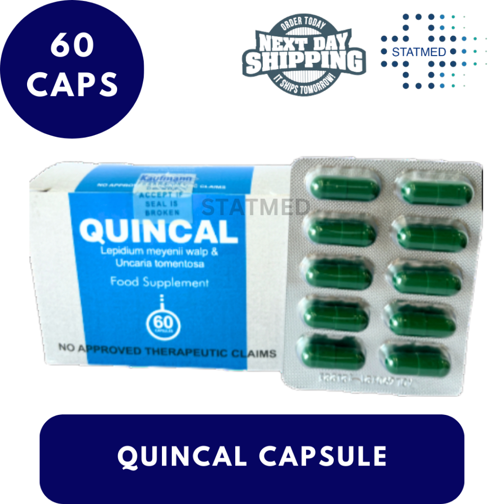 Quincal Capsule Food Supplement l 10 & 60 Caps | Shopee Philippines