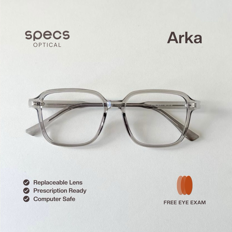 SPECS OPTICAL | ARKA ~ A square plastic frame | Shopee Philippines