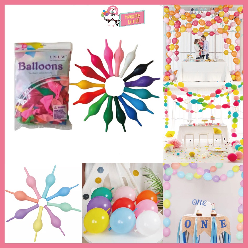 (lucky tarsier) 10inch 100pcs Linking Balloon Party decor partyneeds ...