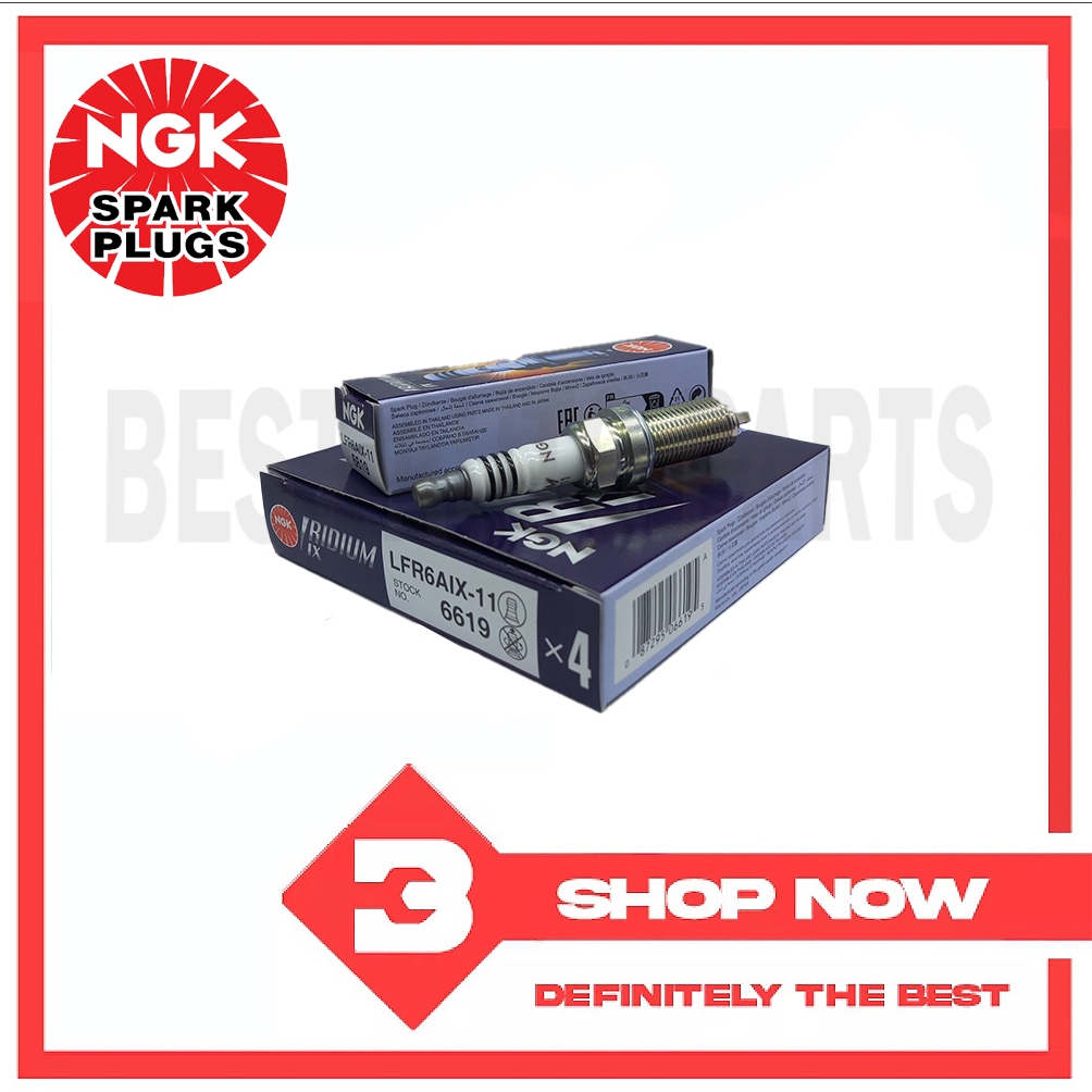 NGK LFR6AIX-11 Iridium IX Spark Plug ( 4pcs / 1 Box ) | Shopee Philippines