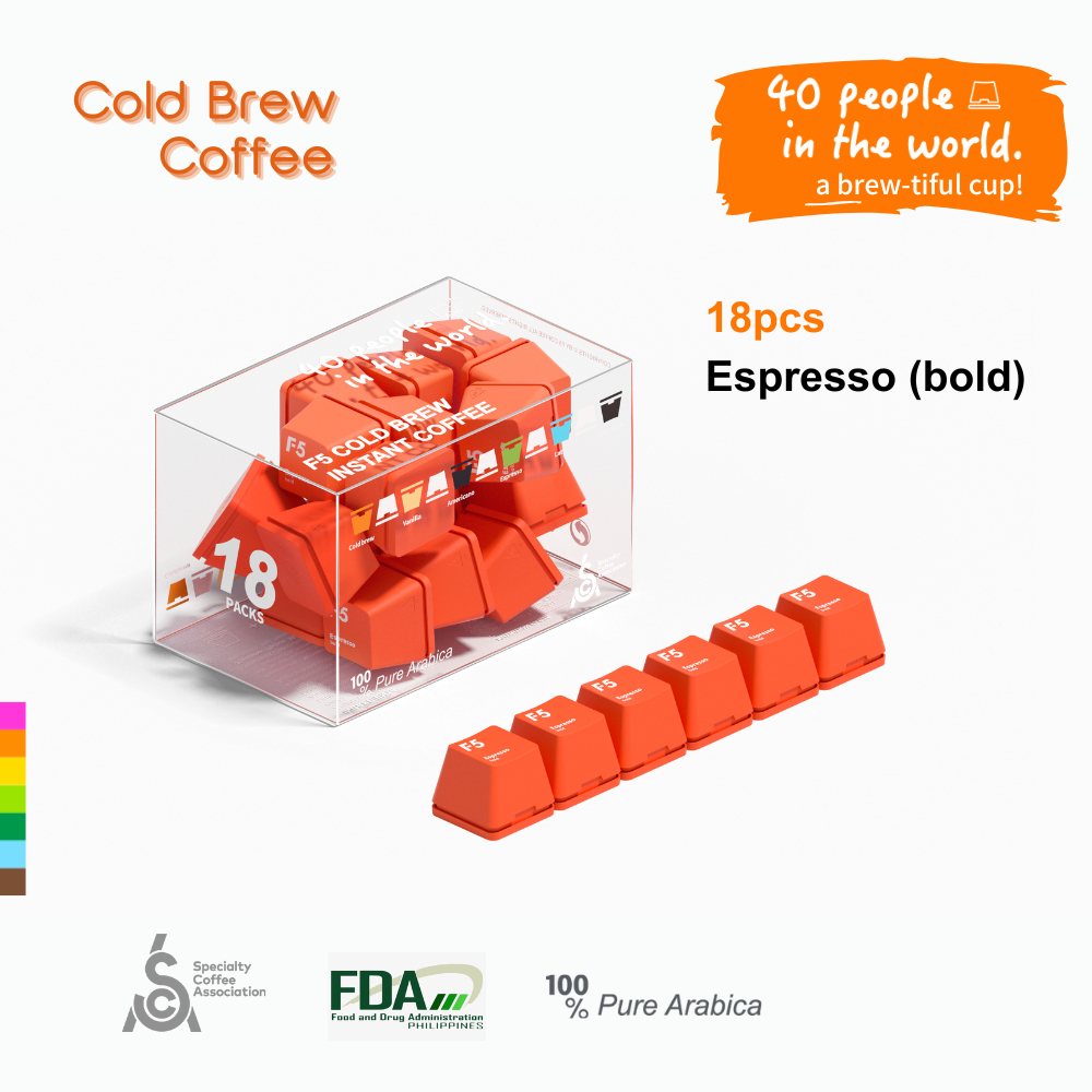 "40 People in the World"instant coffee, F5 cold brew coffee Espresso ...