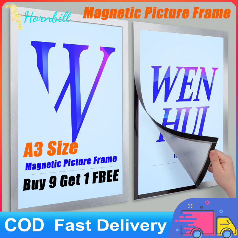 A3 Self-Adhesive Magnetic Wall Frame for Photos and Certificates ...