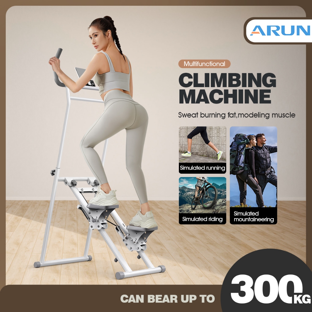 Foldable Climbing Machine Stair master Climber Stepper Cardio Fitness Equipment Vertical ...