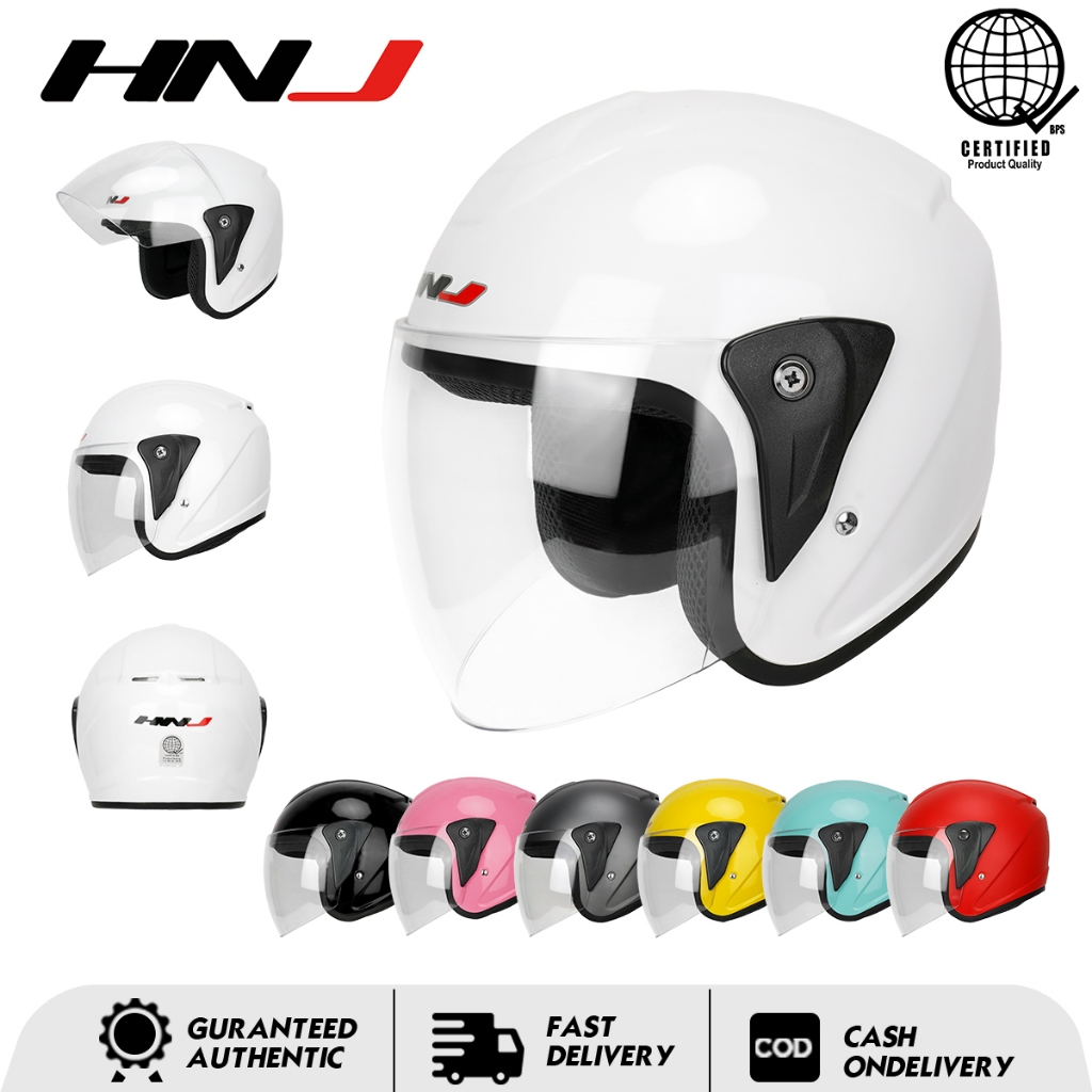 HNJ half face helmet for motorcycle small/medium/large sturdy helmet ...