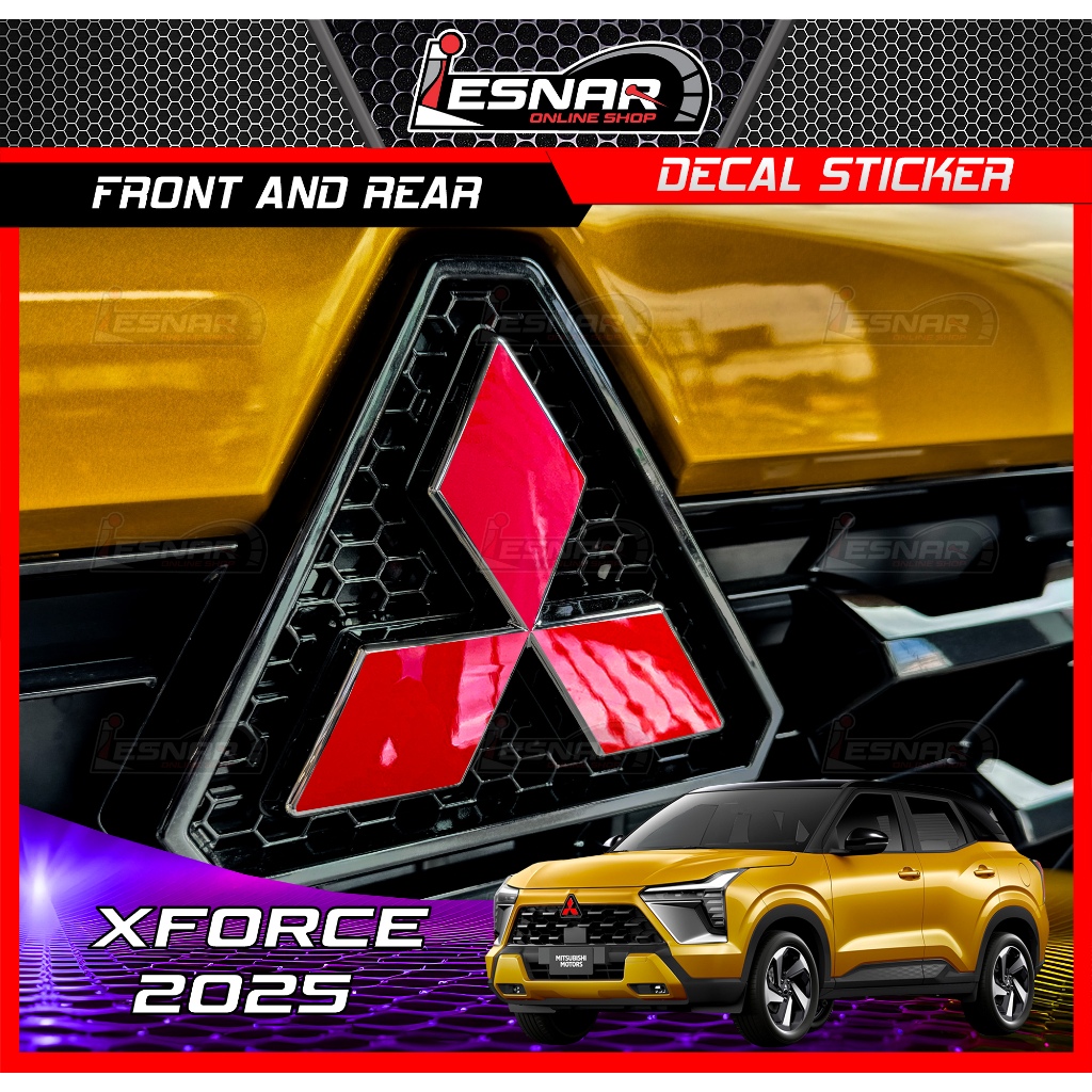 Mitsubishi XFORCE 2025 Front and Rear Logo Sticker | Shopee Philippines