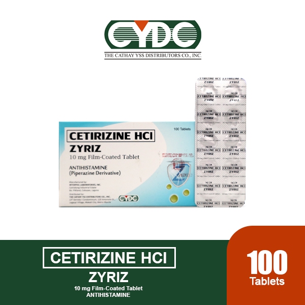Cetirizine HCI 10mg Film-Coated Tablets | Shopee Philippines