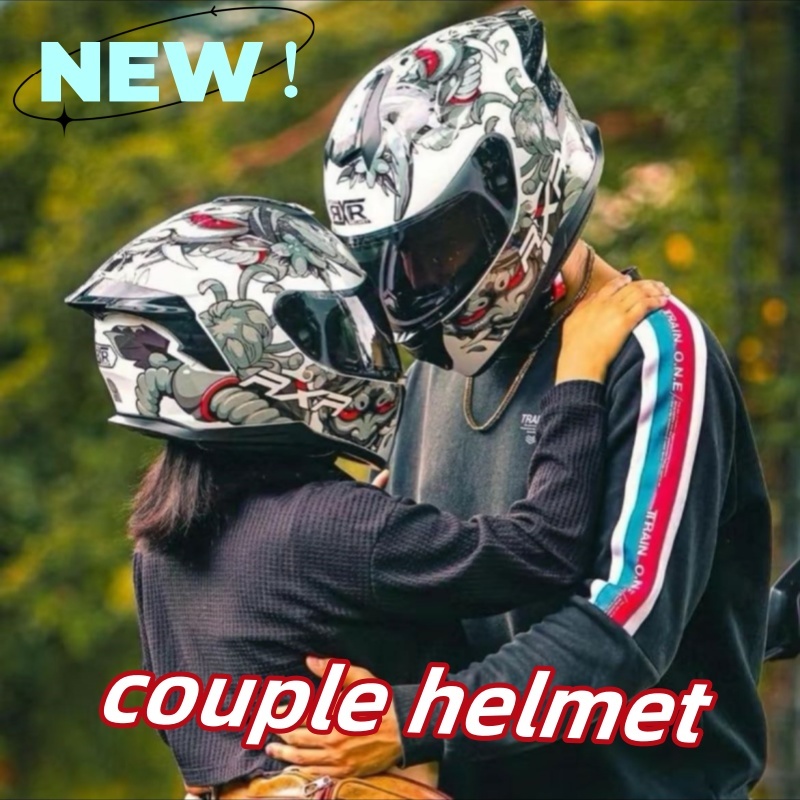 Ghost Warrior Couple Helmet [2pcs] Full Face Helmet High Quality RXR ...