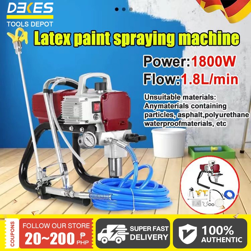 1800W High-pressure Airless Spraying Machine Professional Airless Spray 20Mpa Paint Machine ...