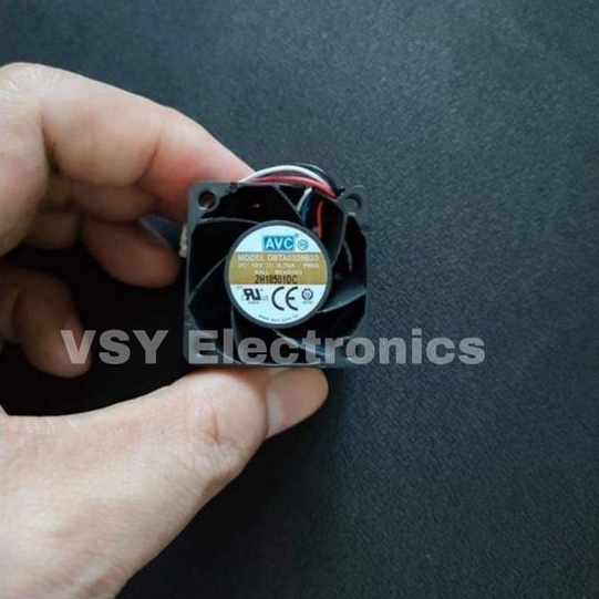 AVC DC Fan 12v dc 0.76a High Speed Blower Exhaust Cooler Fan 38mm x ...