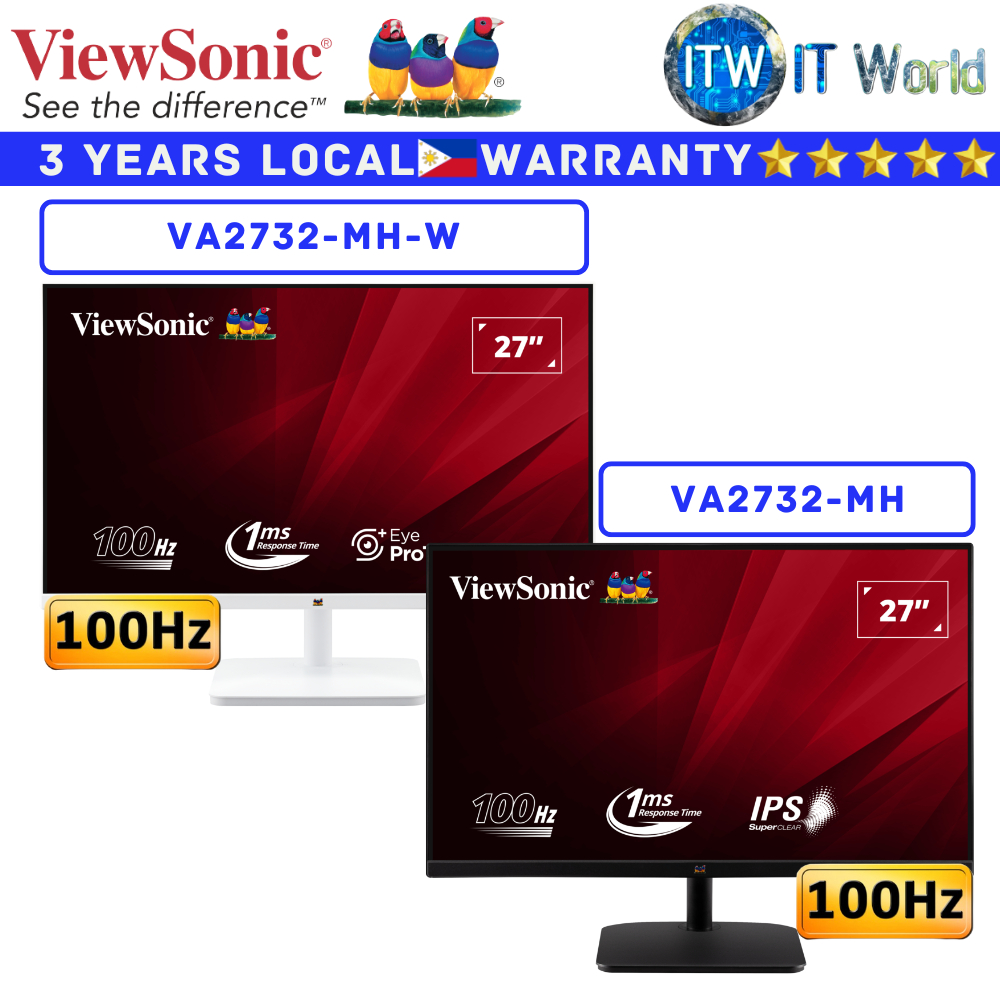 Itw | Viewsonic Monitor VA2732MH / VA2732-MH-W 27" 100Hz / 1920x1080 ...