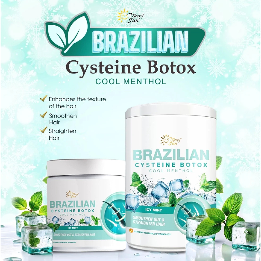Merrysun Brazilian Cysteine Botox, Smooth Cooling Hair Mask with Ice ...