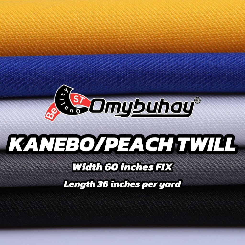 Omybuhay Peach Twill Raw Tela Fabric cloth Kanebo Per Yard 60 Inch Fixed Width | Shopee Philippines