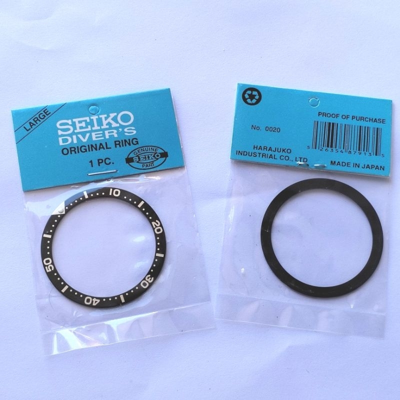 Original Seiko Divers Bezel Ring (Ring Dial) Large Black Color | Shopee ...