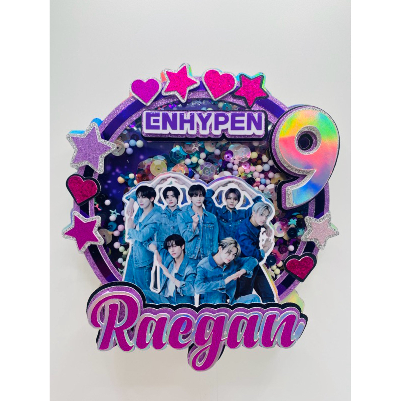 Enhypen Cake Topper | Birthday Cake Topper| Layered | Personalized Cake ...