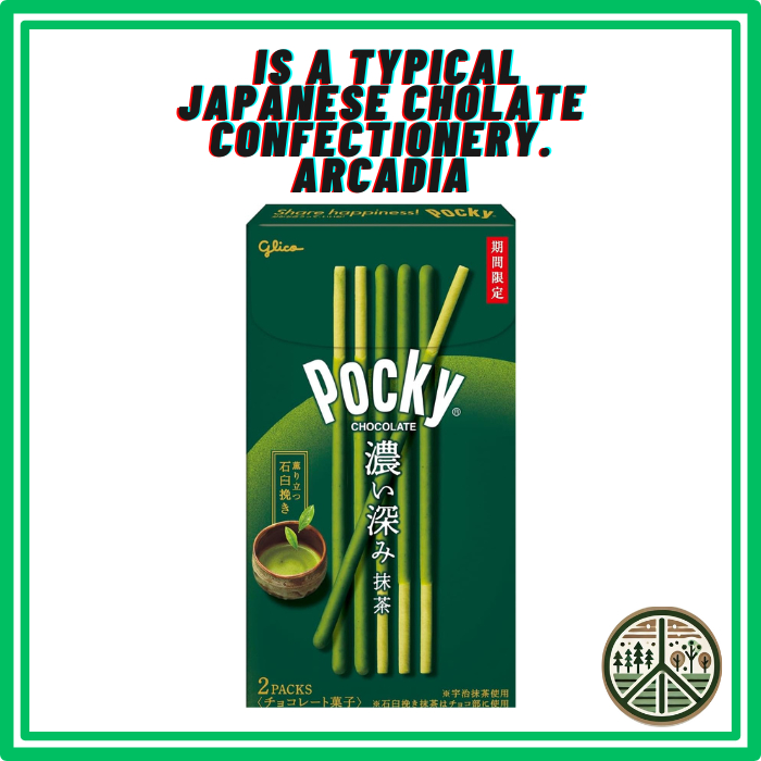 【direct from Japan】Pocky Dark matcha green tea, 2 bags, Ezaki Glico Pocky matcha chocolate ...