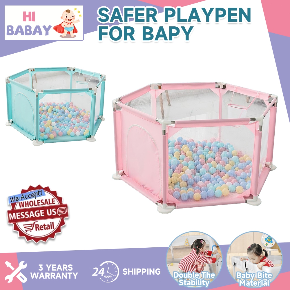 Big Size Baby Playpen,Playpen For Baby Stainless | Shopee Philippines